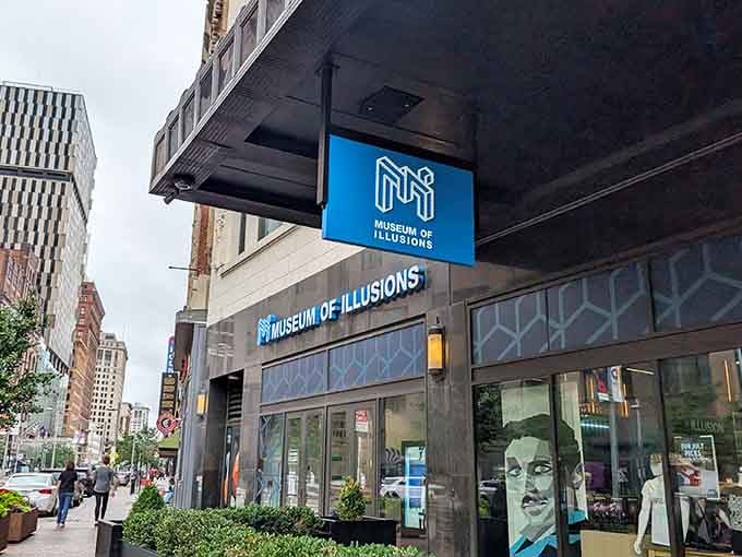 The Museum of Illusions sits right in downtown Cleveland, ready to scramble your brain like Sunday morning eggs.