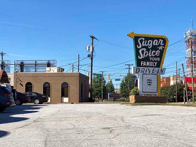 When blue skies meet retro signage, you know you've found a place that's been making people happy for generations.