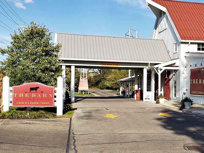 That entrance gateway isn't just for show &ndash; it's your portal to steak paradise in suburban Ohio.