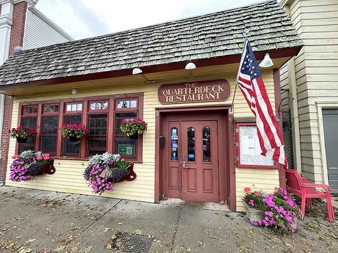 Those flower boxes and that proud American flag tell you everything you need to know about this place's character.