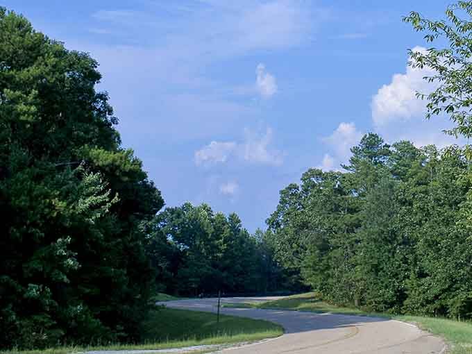 The open road stretches ahead like a promise, inviting you to leave your worries in the rearview mirror.
