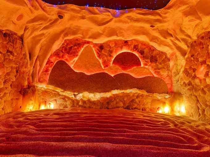 Step inside what looks like the set of a sci-fi movie, except the only thing getting beamed up is your stress level.