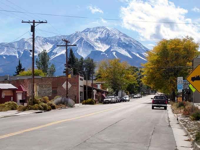 When the Spanish Peaks frame your main street this perfectly, you don't need a tourism board.