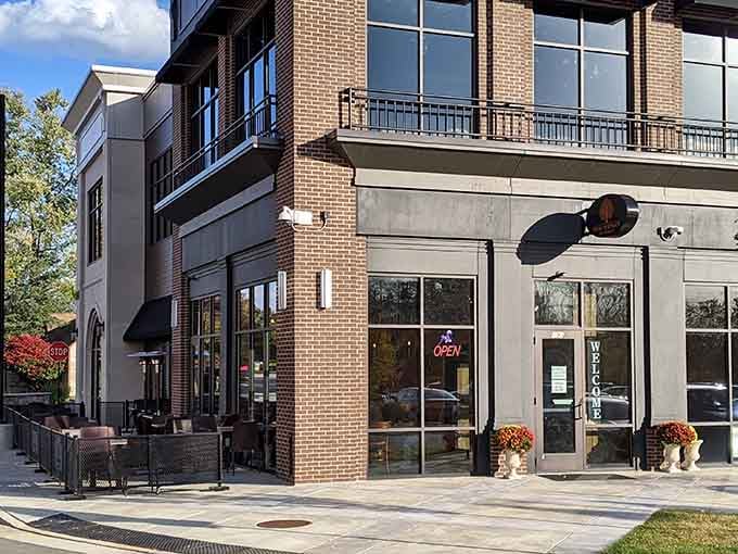 Modern architecture meets Thai elegance in Brownsburg, where strip mall expectations go to die happy.