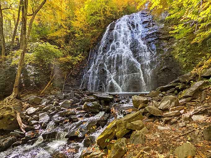 When cascading water meets the rocks, filling the air with mist, the sight is breathtaking.