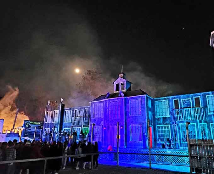 Those purple-lit buildings aren't a trendy nightclub, they're your gateway to screaming like you're twelve again.