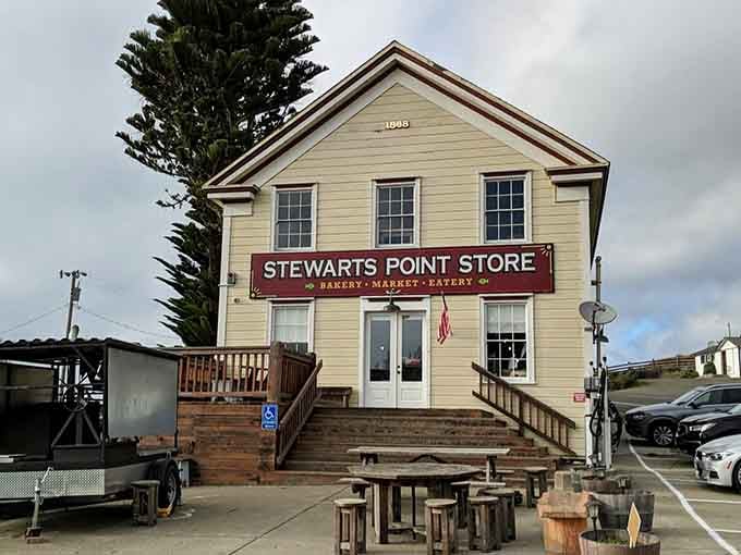 This cream-colored beauty has been stopping traffic on Highway 1 since before your great-grandparents learned to drive stick.