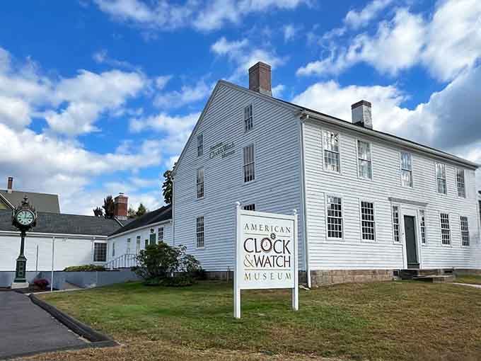 That classic New England charm isn't just for show; it's housing America's most impressive timepiece collection inside.