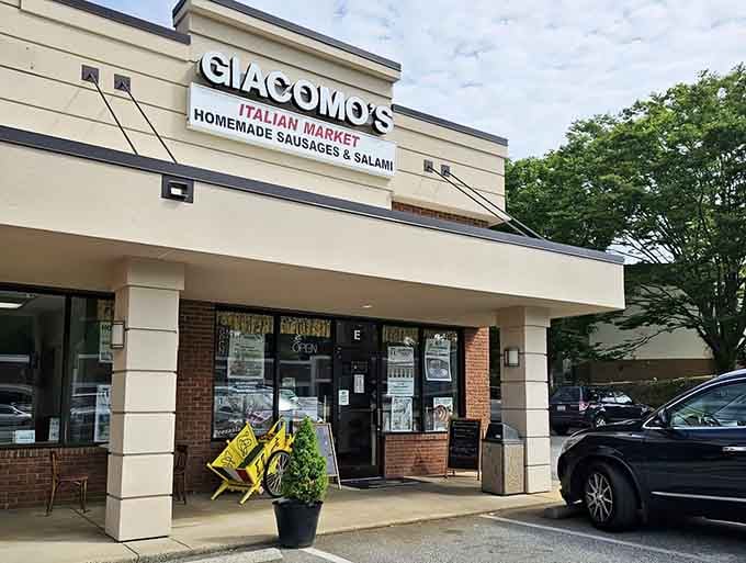 Strip mall exterior, five-star Italian soul. This unassuming storefront hides Greensboro's best-kept delicious secret inside.
