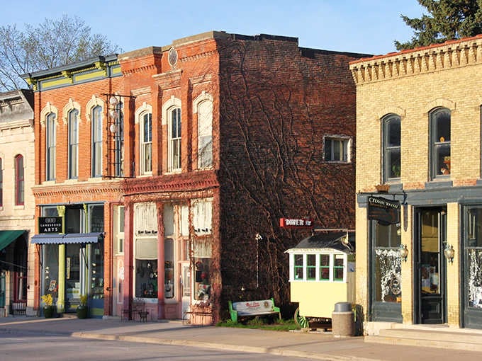 Historic storefronts line the streets like a perfectly preserved time capsule you can actually walk through and enjoy.
