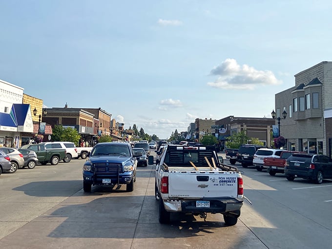 Main Street charm meets northern Minnesota hospitality, where pickup trucks outnumber sedans and nobody's complaining about it.