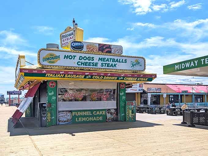Classic boardwalk architecture meets serious food, proving that beauty and substance can share the same address.