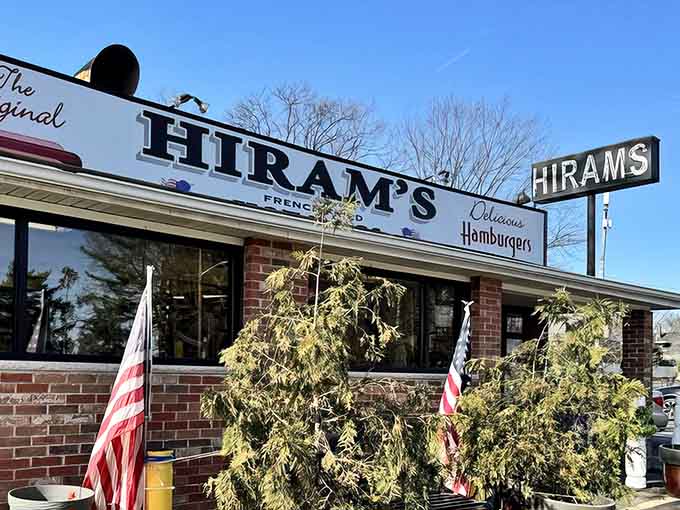 The brick facade and vintage signage announce you've arrived at a place where time stands still beautifully.