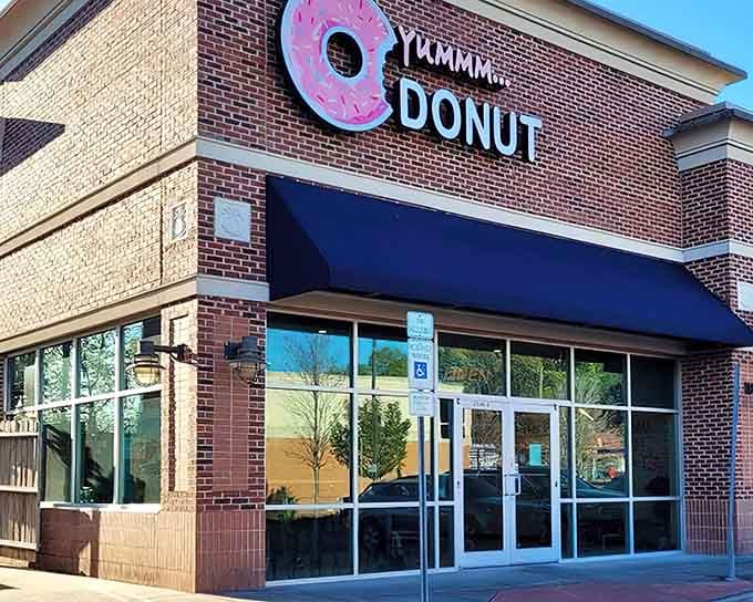 That giant pink donut sign isn't just advertising, it's a beacon of hope for anyone within a five-mile radius.