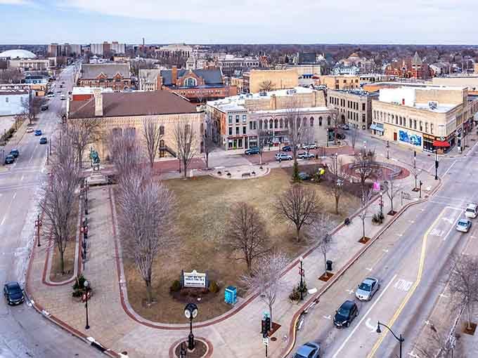 Downtown Oshkosh stretches out like a postcard from a friendlier era, where architecture still tells stories worth hearing.