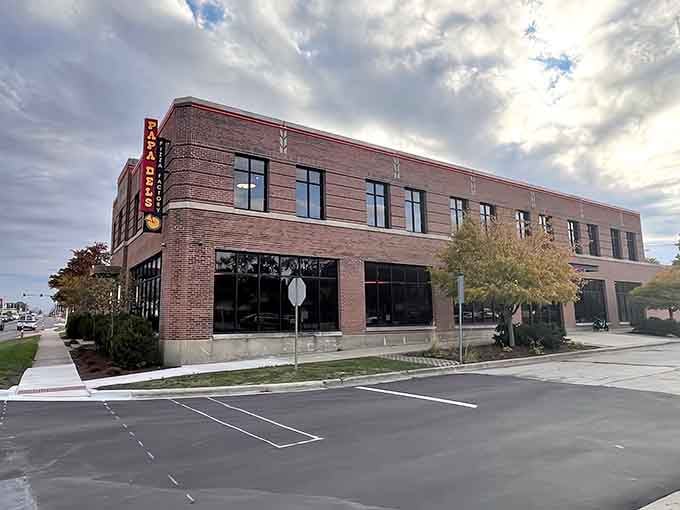 That vintage neon sign isn't just decoration, it's a beacon calling pizza pilgrims home to deep-dish glory.