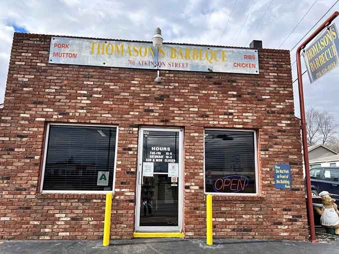 That brick facade has witnessed more barbecue pilgrimages than most churches have seen Sunday services.
