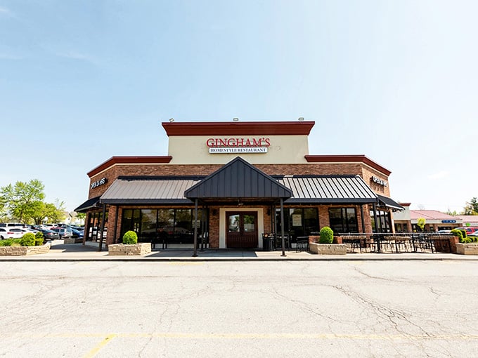 The kind of place that doesn't need to shout about what's inside because the parking lot tells the whole story.