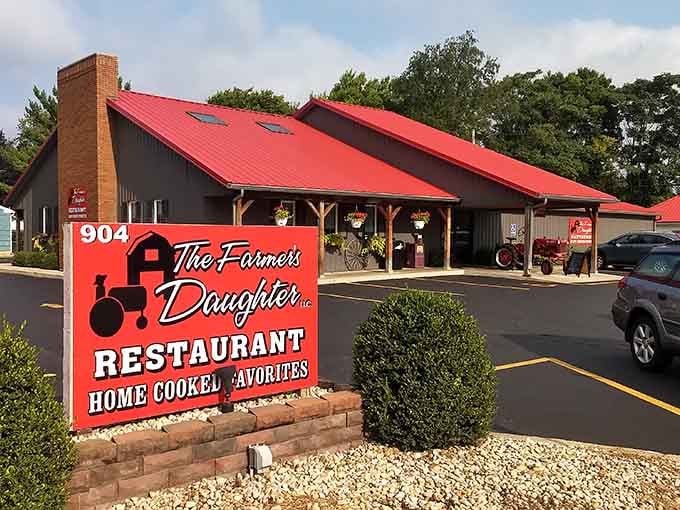That bright red roof isn't just catching your eye&mdash;it's calling you to breakfast like a delicious beacon of hope.