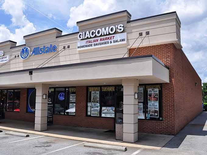 Strip mall exterior, five-star Italian soul. This unassuming storefront hides Greensboro's best-kept delicious secret inside.