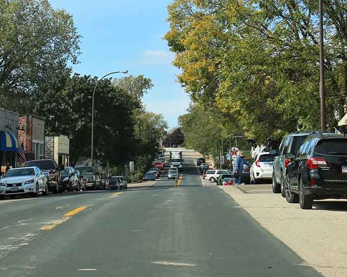 Main Street stretches exactly as far as you need it to: long enough for charm, short enough to remember.