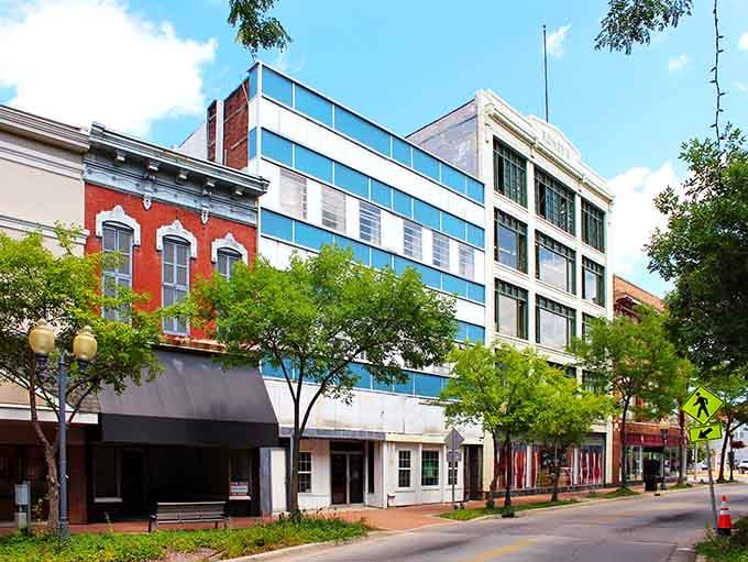 Historic storefronts meet contemporary design in a downtown that respects its past while embracing its future beautifully.