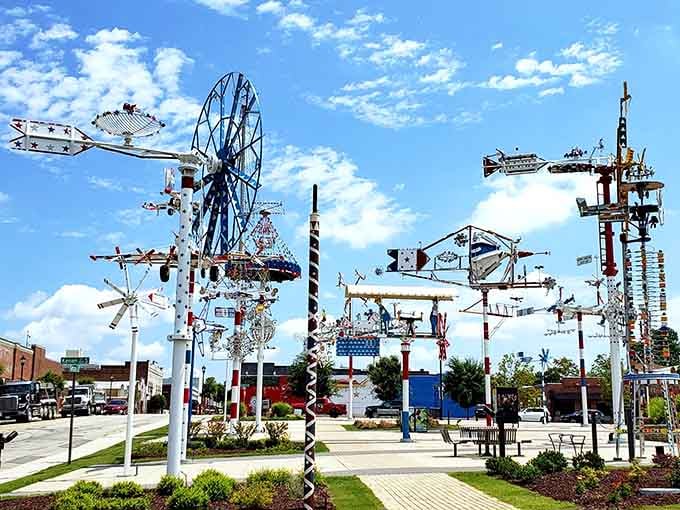 When giant metal sculptures take over downtown, you know you're somewhere wonderfully weird and utterly unforgettable.