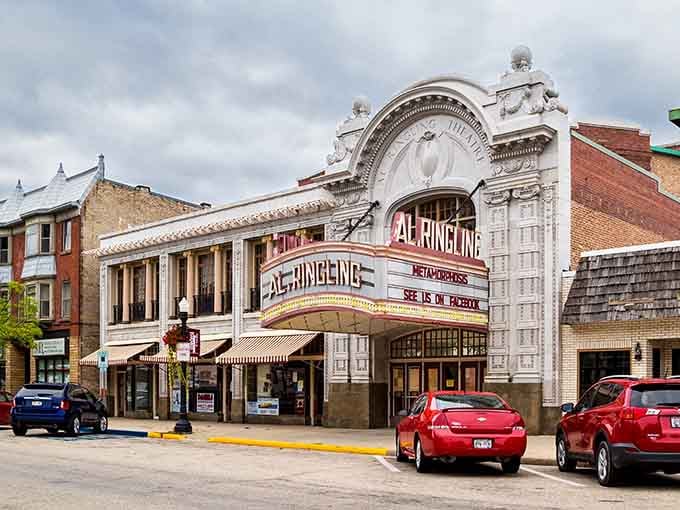 The Al Ringling Theatre stands as downtown's crown jewel, proving that small-town Wisconsin does glamour better than expected.
