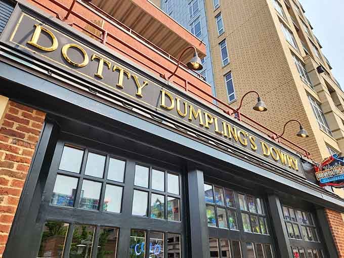 That neon marquee isn't just announcing a restaurant &ndash; it's broadcasting a burger revolution to Capitol Square.