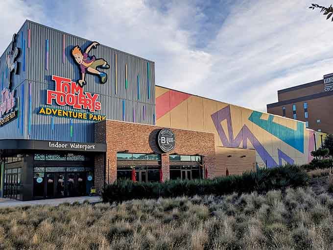 Tom Foolerys Adventure Park stands ready to rescue you from another boring weekend with its colorful promise of indoor chaos.