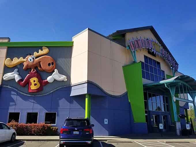 That giant Bullwinkle isn't just decoration, it's a promise that childhood joy still exists in Tukwila.