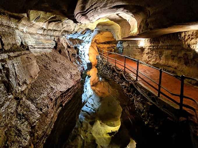 Those walkways and reflections make you feel like you're exploring an M.C. Escher painting come to life.