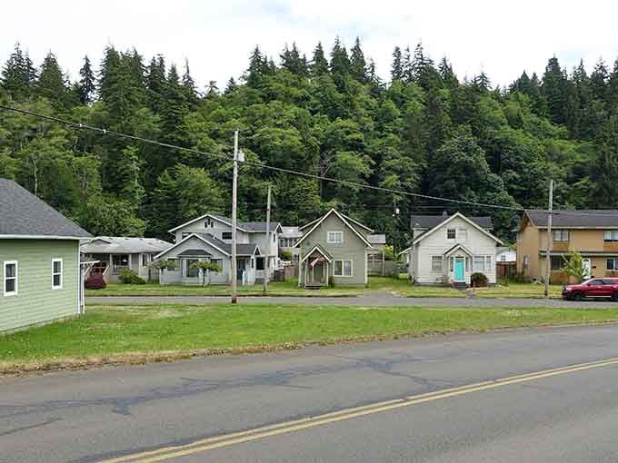 Modest homes backed by towering evergreens&mdash;this is where affordability meets that signature Pacific Northwest green backdrop.