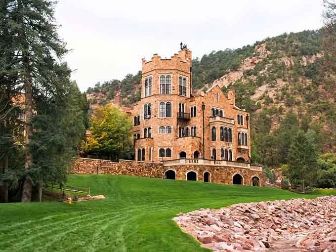 The castle's exterior courtyard provides multiple perspectives on this architectural gem, each angle more photogenic than the last.
