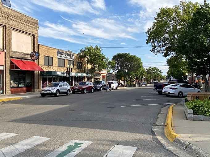 Tree-lined streets and historic storefronts create the kind of downtown where neighbors still wave to strangers.