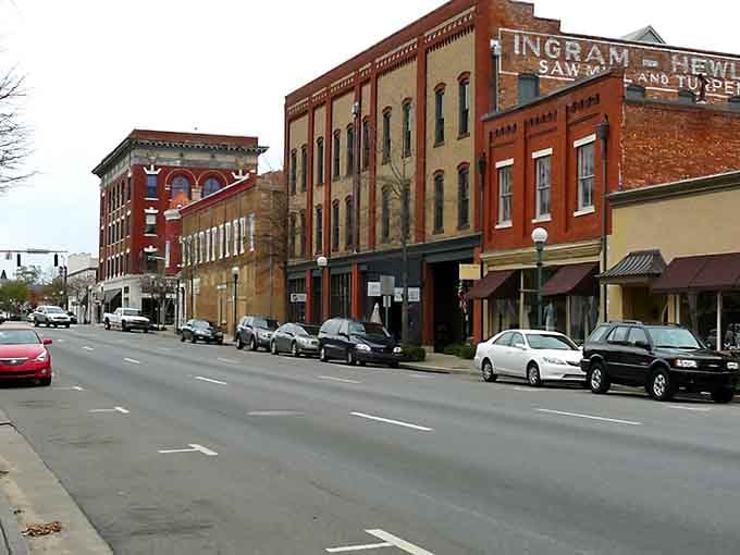 Those historic brick buildings aren't just pretty faces; they're home to actual thriving businesses and community gathering spots.