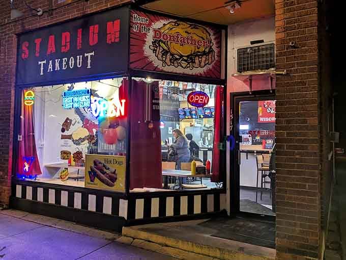 When the neon "OPEN" sign glows, you know good things are about to happen at affordable prices.