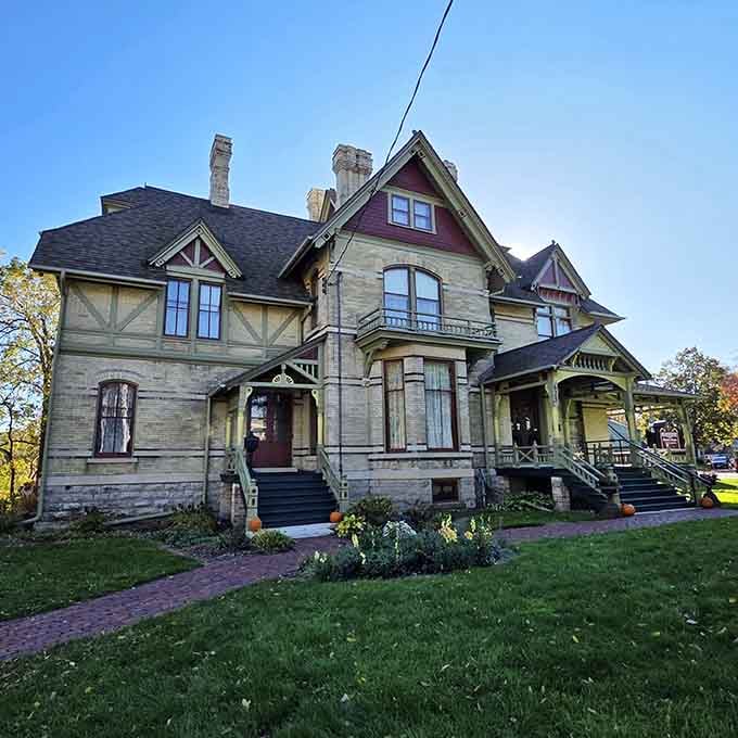 Queen Anne architecture at its finest, proving Wisconsin has always known how to make an entrance.