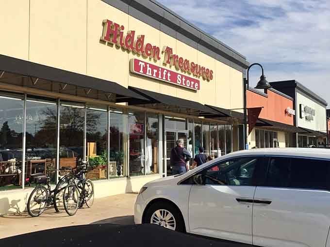 When even the bicycles outside look ready to shop, you know you've found a thrift store worth visiting.