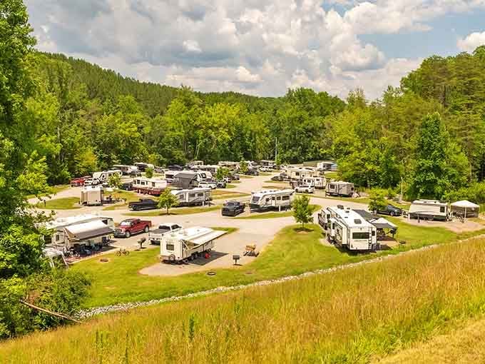When your "campground" has more RVs than some towns have residents, you might be doing camping differently.