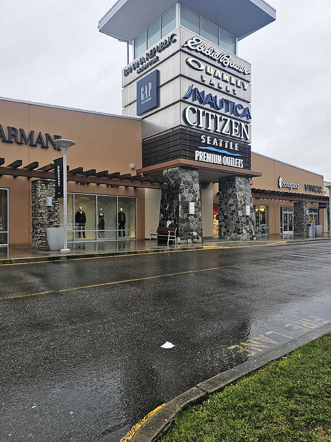 The grand entrance beckons with promises of retail redemption and surprisingly reasonable price tags ahead.