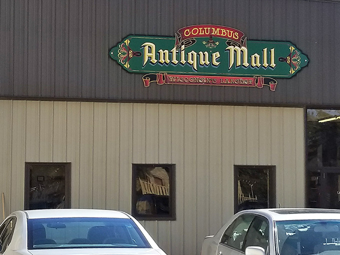 The unassuming exterior hides a wonderland of vintage finds that'll keep you browsing for hours.