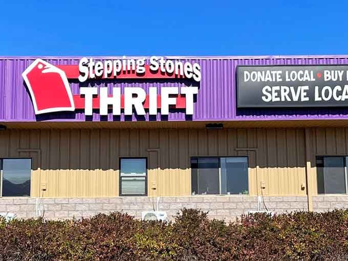 That purple and tan exterior might look unassuming, but inside lies a treasure trove worth exploring.