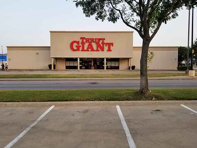 That bold red signage isn't messing around, it's literally telling you exactly what you're about to experience inside.