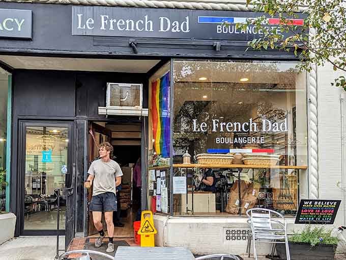 The storefront promises authentic French baking, and spoiler alert: it absolutely delivers on that promise every single time.