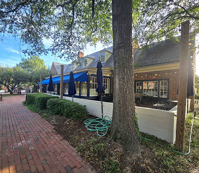 Sometimes the best culinary innovations come from combining two regional classics and seeing what happens.
Berret's Seafood Restaurant and Taphouse Grill in Williamsburg took Chesapeake oysters and Virginia country ham, put them together, and created something that makes people reconsider everything they thought they knew about seafood.
Let's talk about oysters for a moment, because they're one of those foods that people either love passionately or avoid completely.
There's rarely a middle ground with oysters; you're either slurping them down with enthusiasm or you're politely declining while trying not to make a face.
For those in the love camp, oysters represent one of the purest expressions of coastal cuisine.
They taste like the ocean in the best possible way, briny and fresh and alive with flavor that can't be replicated by anything else.
Now, take those beautiful oysters and top them with salty, savory country ham, and you've got a combination that sounds unusual but works brilliantly.
It's like discovering that peanut butter and jelly are perfect together, except this pairing is more sophisticated and involves significantly more protein.
Berret's has been serving seafood for over four decades, which means they've had plenty of time to experiment and perfect dishes that keep people coming back.
The country ham-topped oysters are one of those creations that could easily become your new obsession, the dish you think about during boring meetings and long commutes.
The restaurant sits in Williamsburg with that distinctive blue awning that acts like a lighthouse for hungry seafood lovers.
Outdoor seating with potted palms creates a coastal vibe that makes you feel like you're on vacation, even if you're just twenty minutes from home.
The brick exterior and large windows give the place an inviting appearance that says, "Come on in, we've got something special waiting for you."
Inside, the atmosphere is exactly what you want from a quality seafood restaurant: comfortable without being stuffy, attractive without being pretentious.
Blue walls remind you of the Chesapeake waters, while colorful fish artwork adds visual interest without overwhelming the space.
The dining room feels spacious and welcoming, the kind of place where you can relax and enjoy your meal without feeling rushed or cramped.
Dark wood tables and comfortable seating invite you to settle in for a proper dining experience, not a quick bite before rushing off to your next obligation.
Now, let's get to those oysters that brought you here in the first place.
The oyster bar at Berret's is impressive in its own right, featuring varieties from Virginia waters and beyond.
Victory Point oysters, York River oysters, James River oysters, each one brings its own character and flavor profile to the table.
These aren't your average oysters that all taste the same; these are carefully selected specimens that showcase the diversity of what the Chesapeake region produces.
The oysters are shucked to order, which means they're as fresh as possible when they hit your table.
There's a significant difference between an oyster that was shucked hours ago and one that was opened moments before serving, and Berret's understands this distinction.
But we're here to talk about those country ham-topped oysters specifically, because they deserve their own spotlight.
The combination might sound unusual if you've never experienced it, but trust me, it works in ways that make perfect sense once you taste it.
The oyster provides that briny, oceanic flavor that's the hallmark of good bivalves.
The country ham adds a salty, savory element that complements rather than overwhelms the delicate oyster.
It's a balance of flavors that shouldn't work as well as it does, like discovering that chocolate and bacon are actually friends.
The saltiness of the ham enhances the natural brininess of the oyster, creating a flavor combination that's greater than the sum of its parts.
Each bite delivers that initial burst of ocean flavor from the oyster, followed by the rich, salty notes of the country ham.
The textures play off each other too, with the tender oyster contrasting against the slightly chewy ham.
It's the kind of dish that makes you slow down and pay attention, savoring each oyster rather than rushing through them like you're in some kind of bivalve-eating competition.
Country ham is a Virginia tradition unto itself, salt-cured and aged in a process that takes months and results in intensely flavored meat.
It's not the same as regular ham you'd put on a sandwich; this is serious ham with a capital H, the kind that demands respect and proper preparation.
Using it to top oysters is a stroke of genius that honors both Virginia's agricultural heritage and its coastal bounty.
It's like a marriage of land and sea that celebrates everything great about the region's food culture.
The presentation is simple but effective, letting the ingredients speak for themselves without unnecessary garnishes or fussy plating.
Sometimes the best dishes are the ones that don't try too hard, that trust in the quality of the ingredients to carry the day.
Pairing these oysters with a cold beer is one of life's great pleasures, right up there with sleeping in on a rainy day or finding out you have no meetings scheduled.
The Taphouse Grill side of Berret's offers an impressive selection of craft beers that complement seafood beautifully.
A crisp lager or a hoppy IPA alongside those country ham-topped oysters creates a combination that makes you feel like you've figured out one of life's important secrets.
Wine works wonderfully too, particularly a crisp white that cuts through the saltiness of the ham and enhances the oyster's natural flavors.
A glass of Sauvignon Blanc or Albari&ntilde;o alongside these oysters is the kind of pairing that makes you want to slow down and appreciate the moment.
Of course, Berret's offers plenty of other oyster preparations for those who want to explore beyond the country ham version.
The oyster sampler lets you taste multiple varieties and preparations, giving you a comprehensive tour of what the restaurant does with these beloved bivalves.
Flash-fried oysters deliver that satisfying crunch that makes fried seafood one of humanity's better culinary achievements.
Oysters Rockefeller bring that classic preparation with spinach and rich sauce that's been pleasing diners for generations.
Baked oysters offer another variation that showcases the versatility of these shellfish.
But honestly, once you've tried those country ham-topped oysters, everything else might seem like a consolation prize.
They're that good, the kind of dish that ruins you for lesser preparations and makes you want to come back repeatedly.
Beyond the oyster bar, Berret's menu offers plenty of other reasons to visit and stay awhile.
The she-crab soup is legendary among those who know good coastal cuisine, rich and creamy with generous chunks of crab meat.
It's the kind of soup that makes people drive hours just to have a bowl, which tells you everything you need to know about its quality.
Crab cakes feature generous lumps of sweet crab meat with minimal filler, prepared either saut&eacute;ed or backfin depending on your preference.
These aren't those sad, bread-filled imposters you find at chain restaurants; these are the real deal that honor Chesapeake tradition.
The Original Blue Plate showcases rotating fresh catches, keeping the menu exciting and seasonal.
It's like a surprise party for your taste buds, except you know it's coming and you're definitely going to enjoy it.
Seafood platters offer a little bit of everything for those who can't decide between shrimp, scallops, and fish.
Why choose when you can have them all and feel like coastal royalty?
The Low Country Seafood Feast is for those who want to commit fully to the seafood experience.
It's a glorious pile of shrimp, mussels, and other oceanic treasures that requires both hands and possibly a change of clothes afterward.
Appetizers beyond the oysters include warm crab dip that arrives bubbling and ready to be devoured.
Steamed mussels swim in flavorful broth that you'll want to soak up with every piece of bread within reach.
Calamari comes out tender rather than rubbery, which is the hallmark of a kitchen that respects seafood and knows how to prepare it properly.
The clam chowder offers a New England-style option for those who want their soup thick and hearty enough to be a meal unto itself.
For those who need a break from seafood, the menu includes land-based options that are just as carefully prepared.
The grilled mignon provides a surf-and-turf possibility for those who want to mix things up.
Pork chops make an appearance for the non-seafood eaters who somehow ended up at a seafood restaurant and are making the best of the situation.
Seasonal specials rotate through the menu like a parade of deliciousness, featuring whatever's at its peak freshness and inspiring the kitchen's creativity.
The service at Berret's deserves recognition for being attentive without hovering.
Your water glass stays filled, your questions get answered, and nobody rushes you through your meal like they're trying to set a speed record.
Good service enhances the dining experience without calling attention to itself, and Berret's has clearly mastered this balance.
The restaurant's longevity is impressive in an industry where most places don't survive past their first few years.
Four decades of serving quality seafood means they've weathered economic storms, changing trends, and every challenge the restaurant business can throw at you.
You don't achieve that kind of staying power by serving mediocre food or treating customers poorly.
Berret's has built a loyal following of locals who've been coming here for years, alongside tourists who discover it and immediately start planning their return visit.
The location in Williamsburg makes it accessible whether you're a resident or a visitor exploring the area's attractions.
It's easy to find, offers convenient parking, and doesn't require insider knowledge to locate.
These practical considerations matter when you're hungry and don't want to spend half an hour driving in circles.
The outdoor seating area is perfect for pleasant weather days when you want to enjoy your oysters with a side of fresh air and people-watching.
Those palm plants and the blue awning create a little coastal escape that transports you mentally, even if you're actually in a shopping area.
Value is worth mentioning because dining out has become expensive enough to require financial planning.
Berret's manages to offer quality without requiring you to check your bank balance before ordering appetizers.
Yes, you're paying for fresh, expertly prepared seafood, but you're not paying the inflated prices you'd find at some waterfront tourist trap with a view and mediocre food.
The portions are generous enough that you'll leave satisfied, possibly planning your next visit before you've even finished your current meal.
The restaurant has evolved over the decades while maintaining its core commitment to quality Chesapeake cuisine.
Menus have been updated to reflect current tastes and seasonal availability, but the fundamental promise of excellent seafood remains unchanged.
It's like your favorite band that releases new albums but still plays the classics everyone wants to hear.
The kitchen clearly understands proper preparation techniques, which sounds basic but is surprisingly rare in the restaurant world.
Overcooking seafood is one of the cardinal sins of coastal cuisine, turning delicate fish into rubber and tender oysters into something resembling shoe leather.
Berret's respects the ingredients enough to cook them properly, which is why people keep coming back.
The decor is tasteful without being kitschy, creating atmosphere without beating you over the head with nautical clich&eacute;s.
No fishing nets hanging from the ceiling, no life preservers on every available surface, just clean, attractive design that enhances your dining experience.
Families feel comfortable here, couples enjoy romantic dinners, friends gather for casual meals, and solo diners can sit at the bar without feeling awkward.
That versatility makes Berret's suitable for any occasion, whether you're celebrating something special or just treating yourself to excellent oysters on a random Wednesday.
The restaurant manages to feel both casual and elevated simultaneously, which is a tricky balance that many establishments fail to achieve.
You can show up in comfortable clothes without feeling underdressed, but the experience still feels special enough to remember and tell your friends about.
For current menu information, hours, and any special events they might be hosting, check out their website and Facebook page for the latest updates.
Use this map to navigate your way to this Williamsburg institution and prepare yourself for oysters that will change your perspective on what's possible with shellfish.
Country ham-topped oysters might sound unusual, but they're the kind of unusual that makes perfect sense once you experience them.
Your oyster standards are about to be permanently elevated, and you'll have Berret's to thank for introducing you to this brilliant combination.