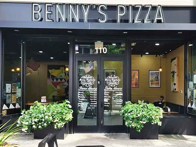 Those planters flanking the entrance are nice, but let's be honest&mdash;you're here for carbs, not horticulture.