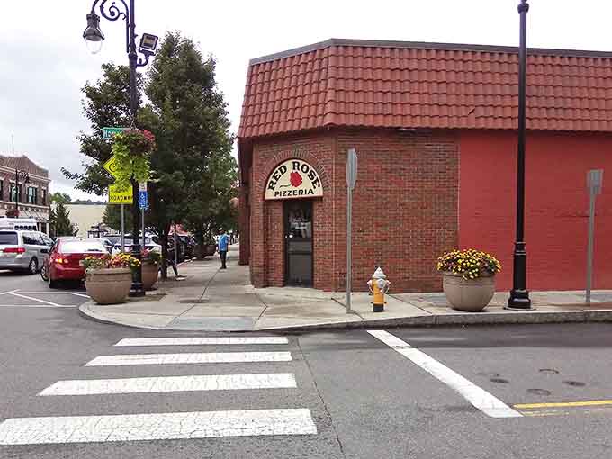 The charming streetside view makes Red Rose impossible to miss, like a delicious beacon calling you home to dinner.