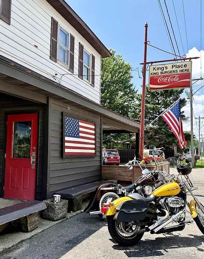 When motorcycles park outside, you know the burgers inside are worth the ride from anywhere in the state.