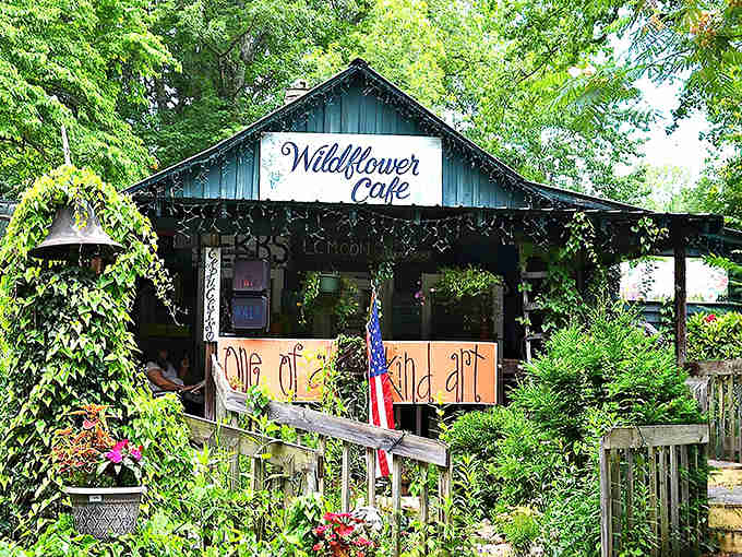 This garden-wrapped cottage looks like it was plucked from a fairy tale and dropped onto an Alabama mountaintop.